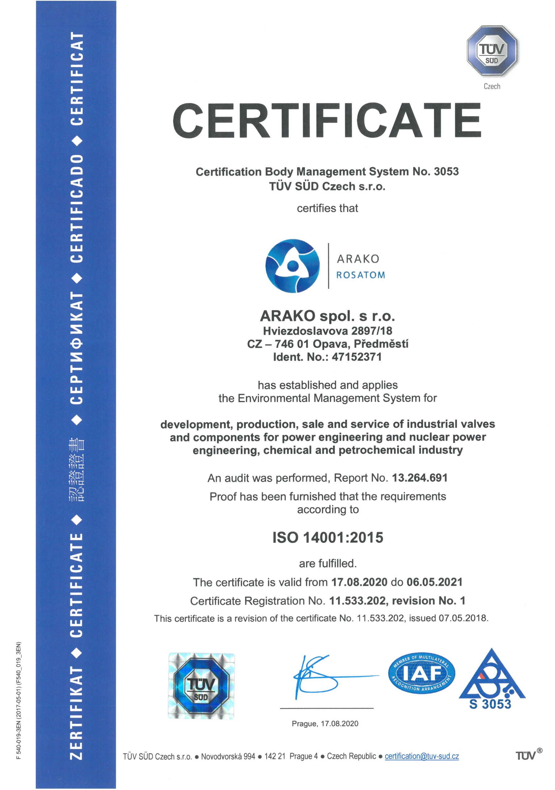 Certifikáty